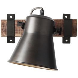 Brilliant Wandstrahler &raquo;Decca&laquo; E27 1 Stk. Wandspot schwarz stahl schwarz 1, H: 25cm, 1 Stk.