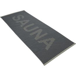 Vossen Saunatuch &raquo;Camden&laquo; mit Hoch-Tief Wellenstruktur blau Walkfrottee, Obermaterial: 80% Baumwolle, 20% Polyester B/L: 80cmx200cm, 1 Stk., Walkfrottee