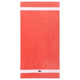 Lacoste Duschtuch &raquo;LCASUAL&laquo; mit Label-Applikationen und Bord&uuml;re Frottier, Obermaterial: 100% Baumwolle B/L: 70cmx140cm, 1 Stk., Frottier