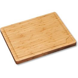Kesper Schneidebrett mit Saftrille beige Bambus B/H/L: 36cm x 3,3cm x 45cm