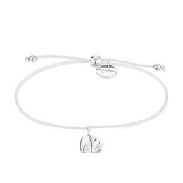 Tamaris Damen Armband &raquo;Schmuck Geschenk Edelstahl Textil Armkette Little Elephant&laquo; bunt 24cm, Edelstahl Textil