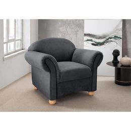 Home Affaire Sessel &raquo;Torello bequem und zeitlos, Breite 90cm&laquo; 1 Stk. tlg. 100% Polyester Microfaser, B/H/T: 90cm x 84cm x 80cm