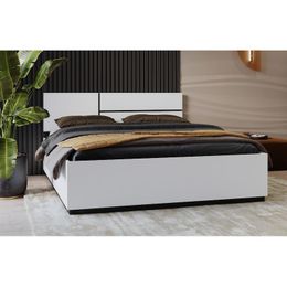 OTTO home Bett &raquo;Cross, moderner Bettrahmen&laquo; Doppelbett in zwei Gr&ouml;ssen, stabiles Bettgestell wei&szlig; Liegefl&auml;che L&auml;nge B: 200cm x 160cm, H&ouml;he Bett: 91cm 
