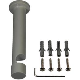 Liedeco Tr&auml;ger f&uuml;r Gardinenstangen &Oslash; 20 mm grau &Oslash; 2cm
