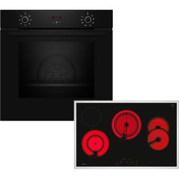 Neff Backofen-Set &raquo;B1CCC0AK3&laquo; mit Teleskopauszug nachr&uuml;stbar CircoTherm zum Backen auf 3 Ebenen & Powerstufe f&uuml;r schnelle Hitze schwarz Einheitsgr&ouml;&szlig;e 