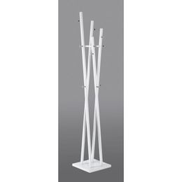 HAKU Garderobenst&auml;nder &raquo;Kleiderst&auml;nder, Standgarderobe&laquo; quadratisch - aus Metall Wei&szlig; - B/T/H 35/35/192 cm wei&szlig; Metall Einheitsgr&ouml;&szlig;e