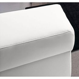 DOMO collection Hocker &raquo;Alisson zeitlos und bequem, B/T 59/59cn&laquo; wei&szlig; Microfaser aus 100% Polyester;Softlux , das pflegeleichte Kunstleder aus 80% PVC