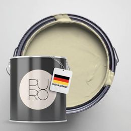 A.S. Cr&eacute;ation Wandfarbe &raquo;Premium Innenwandfarbe PURO Tuchmatt gentle lime&laquo; ideal f&uuml;r Wohnzimmer, Schlafzimmer, Flur und K&uuml;che, Farbwelt Gr&uuml;n beige 5 l 5ml