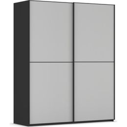 Rauch Schwebet&uuml;renschrank &raquo;Kleiderschrank Schrank Garderobe Schlafzimmerschrank SCALE-DUO&laquo; edle zweigeteilte T&uuml;ren Glas-Front mit 3 Zierleisten MADE 