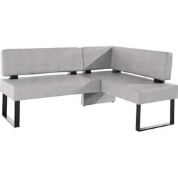 OTTO home Eckbank &raquo;Oliver mit Metallgestell, K&uuml;chenbank&laquo; verschiedene Bez&uuml;ge Cord Esszimmerbank OTTOs Choice grau Holzwerkstoff, Massivholz, Polyester