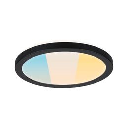 Paulmann LED Panel &raquo;Atria Shine 3000K IP44 White Select rund&laquo; LED-Modul 1 Stk. Tageslichtwei&szlig; Farbwechsler, Farbsteuerung schwarz 1, &Oslash; 19cm H: 3,2cm, 1 Stk.