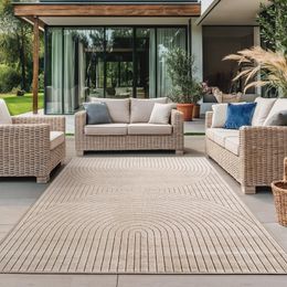 Ayyildiz Teppiche Outdoorteppich &raquo;NOVA 1201 , auch als L&auml;ufer und Rund&laquo; rechteckig 8 mm H&ouml;he Material aus schmutzabweisendem Polypropylen, In-/Outdoor geeignet beige 
