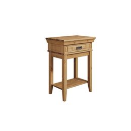 OTTO home Nachttisch &raquo;Vinales; Konsolentisch, Beistelltisch ideal f&uuml;r Boxspringbetten&laquo; Aus massiver Kiefer, mit Fr&auml;sungen beige B/H/T: 58cm x 76cm x 