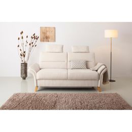 OTTO home 3-Sitzer &raquo;Westerland&laquo; Federkern-Polsterung. wahlweise mit Armlehnfunktion beige 100% Polyester B/H/T: 186cm x 90cm x 89cm, Luxus-Microfaser 