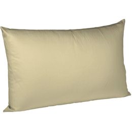 Fleuresse Kissenbezug &raquo;Colours Mako Satin, 100% Baumwolle, mit Rei&szlig;verschluss&laquo; Mako Satin, gl&auml;nzend, glatt, Premium Qualit&auml;t beige Mako-Satin, Mako-
