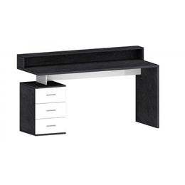 Home Affaire Schreibtisch &raquo;NEW SELINA&laquo; hochwertiges ital. Design grau B/H/T: 160cm x 90cm x 60cm,mit Monitoraufsatz