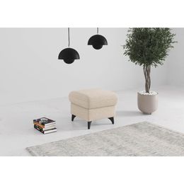 Sit & More sit&more Polsterhocker &raquo;Glendale&laquo; mit Stauraum beige 95% Polyester, 5% Polyamid B/H/T: 58cm x 48cm x 58cm, Flachgewebe LINO,mit Stauraum