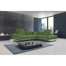 Egoitaliano Ecksofa &raquo;Queenie, extravagantes Sofa mit erstklassigem Sitzkomfort, L-Form&laquo; mit verstellbarer Armlehne und Kopfteilen f&uuml;r Wohlf&uuml;hlkomfort gr&uuml;n Luxus-