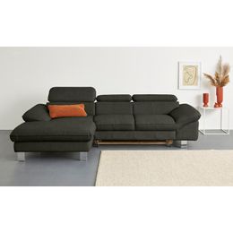 COTTA Ecksofa &raquo;Driver L-Form, B: 268 cm&laquo; Kopfteilverstellung, optional Schlaffunktion & Bettkasten LEDER BEEFY (ein abgedecktes Spalt-Rindsleder) im 