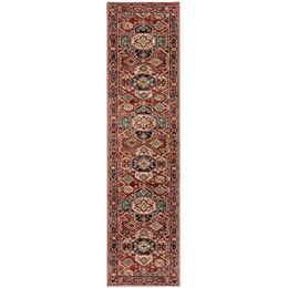 FLAIR RUGS Teppich &raquo;Gillingham&laquo; rechteckig 12 mm H&ouml;he Vintage Stil rot Kunstfaser B : 60cm 1 Stk., 12mm, L: 230cm