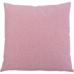 G&ouml;zze Dekokissen &raquo;Milano&laquo; mit Rei&szlig;verschluss, Kissenh&uuml;le ohne F&uuml;llung, 2 St&uuml;ck rosa Polyester B/L: 40cm x 40cm, 2 Stk.