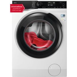 AEG Waschmaschine 7000 ProSteam &raquo;LR7EA410FL 914501653&laquo; 10 kg 1400 U/min UniversalDose: l&ouml;st PODS /Caps 60 % schneller auf f&uuml;r beste Reinigung schwarz-