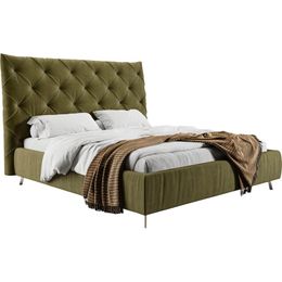 Home Affaire Polsterbett &raquo;Elloree, in 4 Breiten, hinten mit Originalstoff bezogen, auch in Leder&laquo; Kopfteilh&ouml;he 143cm, belastbar bis 280 kg, auch in 