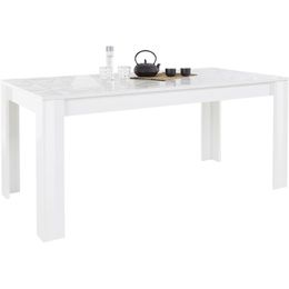 Home Affaire Esstisch &raquo;Prisma 180x90 cm, Esszimmertisch, ausziehbar, erweiterbar auf 228 cm&laquo; rechteckig,Tischplatte St&auml;rke 22 mm u. mit elegantem 