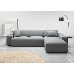 Home Affaire Ecksofa &raquo;Glimminge auch in Breitcord, Feincord, Boucl&eacute; + Easy care-Bezug&laquo; L-Form, Breite 294, Zierkissen grau 100% Polyester B/H/T: 294cm