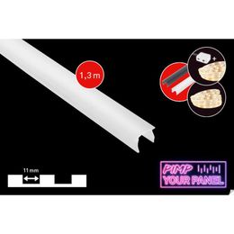 Briloner Leuchten LED-Stripe-Profil &raquo;PIMP YOUR PANEL&laquo; 130 cm, Wohnzimmer, Flur, Schlafzimmer, Wand, Deko wei&szlig; Gesamtl&auml;nge 1,3m