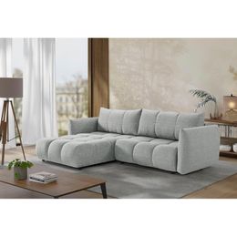 exxpo - sofa fashion Ecksofa &raquo;Livonia, B/T: 260/187, modern & praktisch f&uuml;r kleine R&auml;ume&laquo; Mit Bettfunktion & Bettkasten,hoher Sitzkomfort,inkl. 