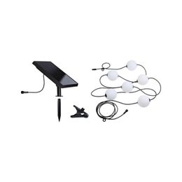 Paulmann LED-Lichterkette &raquo;Naima IP67 3000K 5,8m 6x60lm Schwarz&laquo; 6 Stk.-flammig spritzwassergesch&uuml;tzt wei&szlig; Flammen 6 Stk., Gesamtl&auml;nge 5,8m