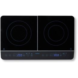 Medion Doppel-Induktionskochplatte &raquo;MD 15324, 3500 W Induktionsleistung, automatische Topferkennung, Timer&laquo; Temperaturbereich 60 - 240&deg;, Sensor-Touch-Display