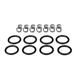 Liedeco Gardinenring f&uuml;r Gardinenstangen &Oslash; 16 mm schwarz Metall &Oslash; 1,6cm, 8 Stk.