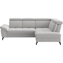 Sit & More sit&more Ecksofa &raquo;Vanity; L-Form, B. 254 cm&laquo; Inkl.Sitz-,Kopf-und Armteilverstellung 100% Polyester B/H/T: 254cm x 84cm x 197cm, Flachgewebe, Ottomane 