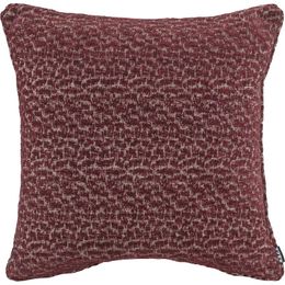 HOCK Dekokissen &raquo;Sheffo&laquo; Strukturstoff, Kissenh&uuml;lle mit F&uuml;llung, 1 St&uuml;ck rot Baumwolle B/L: 50cm x 50cm, 1 Stk.