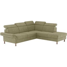 OTTO home Ecksofa &raquo;Calypso L-Form&laquo; mit Relaxfunktion motorisch im Sofa 2,5- Sitzer gr&uuml;n 100% Polyester B/H/T: 259cm x 85cm x 227cm, Flachgewebe, 