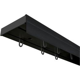 SN DECO GROUP Gardinenschiene &raquo;Vorhangschiene SH mit Blende&laquo; 2 l&auml;ufig-l&auml;ufig Fixma&szlig; schwarz Kunststoff B/L: 400cm, 2 l&auml;ufig