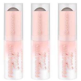 Essence Damen Foundation &raquo;FOUNDATION stick&laquo; Cremig und leicht verblendbar, Matt-Finish, variable Deckkraft. braun 30 g