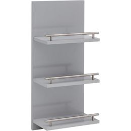 Schildmeyer Wandregal &raquo;Nikosia, Wandregal, Made in Germany, B: 30 cm&laquo; Solide Verarbeitung - Dieses Produkt ist in Deutschland gefertigt silber Holzwerkstoff B/H/T