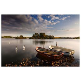 Artland Wandbild &raquo;Herbstimpressonen am See&laquo; Seebilder 1 Stk. tlg. als Alubild, Leinwandbild, Poster, Wandaufkleber in verschied. Gr&ouml;&szlig;en Alu Dibond B/H/T: 30cm