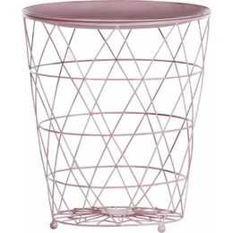 GUTMANN FACTORY Beistelltisch &raquo;Mix&Match&laquo; mit abnehmbarer Platte rosa B/H/T: 36cm x 36cm x 42cm