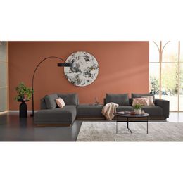 Musterring Wohnlandschaft &raquo;JustB! PM200 bequem, wahlw. Sitzvorzug, Breite 395cm, Holzsockel&laquo; Anreihsofa Armlehne rechts, Eckteil links & Hocker. Elekt. 
