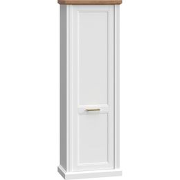 OTTO home Garderobenschrank &raquo;Tara&laquo; (H/B/T): 193/63/38cm, hochwertig UV lackiert, Soft-Close-Funktion wei&szlig; Holzwerkstoff, MDF wei&szlig;matt/Pacific Walnut, 