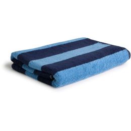 M&ouml;ve Handt&uuml;cher &raquo;Block Streifen&laquo; Handtuch mit Blockstreifen, 100% Premium Baumwolle, Made in Germany blau Walkfrottier, Obermaterial: 100% Baumwolle B/L: 