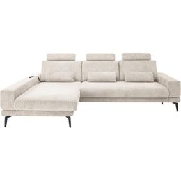 set one by Musterring Ecksofa &raquo;SO 3600, inkl motor. Sitztiefenverstellung, Kopfst&uuml;tzen, Nierenkissen&laquo; Sitzh&ouml;he 44 cm, Federkern, Breite 293 x Tiefe 