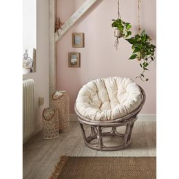 Home Affaire Rattanstuhl () aus handgeflochtenem Rattan grau Ein stilvolles M&ouml;belst&uuml;ck mit einem Hang zur Gem&uuml;tlichkeit! Der Home Affaire 