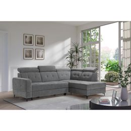 exxpo - sofa fashion Ecksofa &raquo;Monte, Kopfteile verstellbar, optional mit Bettfunktion & Bettkasten&laquo; L- Form, mit Kopfteilverstellung, optional 