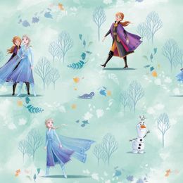Komar Fototapete &raquo;Rapport Tapete - Frozen Fresh Breeze - Gr&ouml;&szlig;e 53 x 1005 cm&laquo; bedruckt glatt Wohnzimmer, Schlafzimmer bunt Vlies B/L: 0,53m x 10,05m, Rollen: