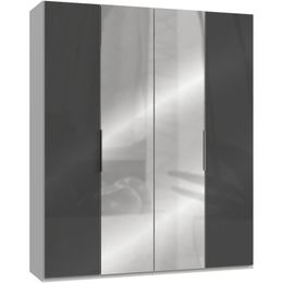 wimex Kleiderschrank &raquo;Level by fresh to go&laquo; mit Glas- und Spiegelt&uuml;ren wei&szlig; B/H/T: 200cm x 236cm x 58cm, T&uuml;ren: 4 Stk.